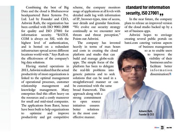 Interview Article Featured in The CIO Review